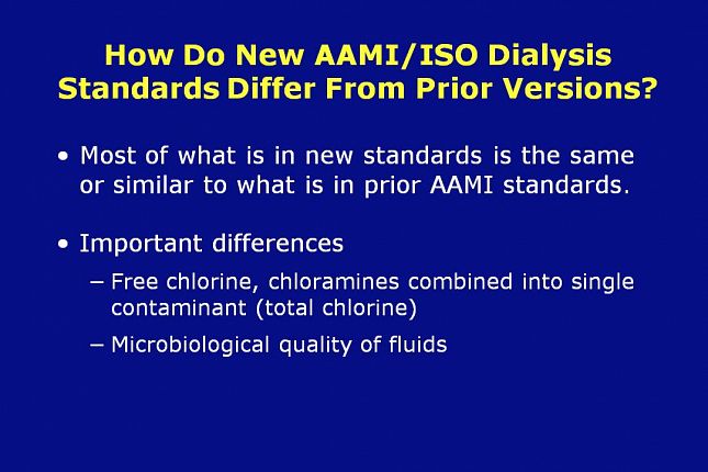 Role and Evolution of AAMI/ANSI Standards for Dialysis Fluids | RPC ...