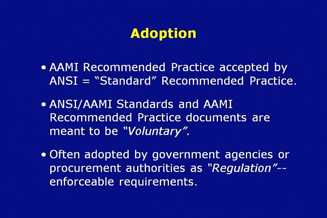 Role and Evolution of AAMI/ANSI Standards for Dialysis Fluids | RPC ...